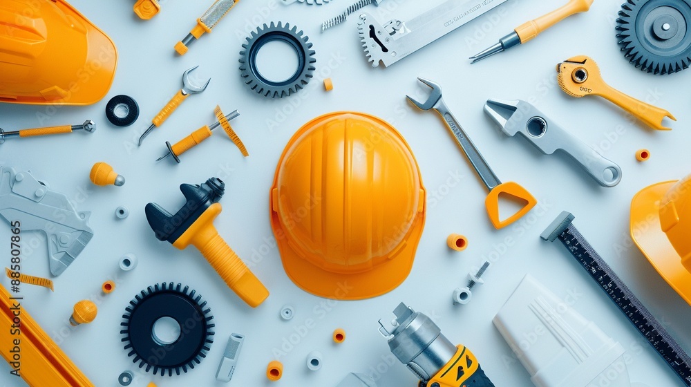 Fabrication of complex components using a detailed blueprint, demonstrating the effective ...