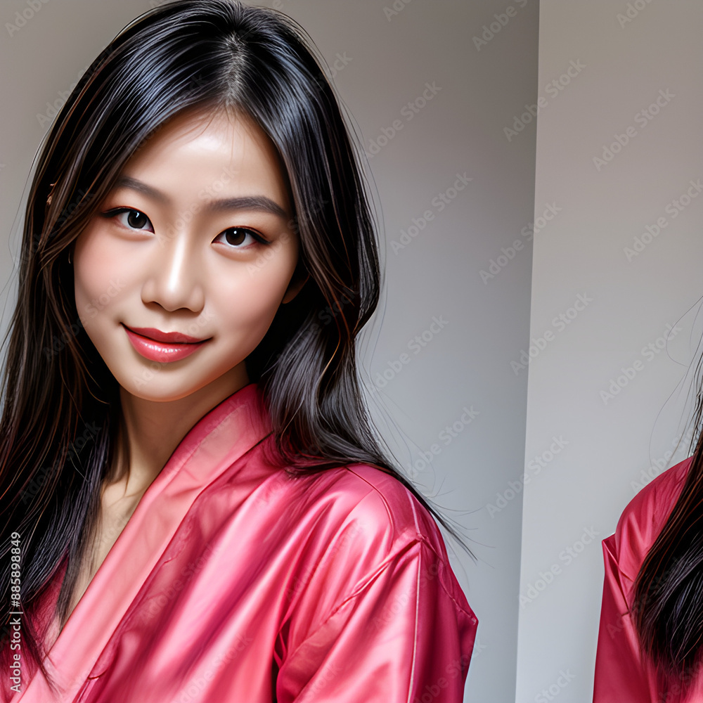 Confident Female Police Officer Modern Police Uniform Badge Detailed