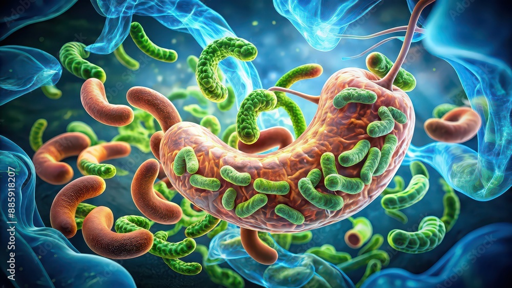 Bacteria Helicobacter pylori causing stomach infections, linked to ...