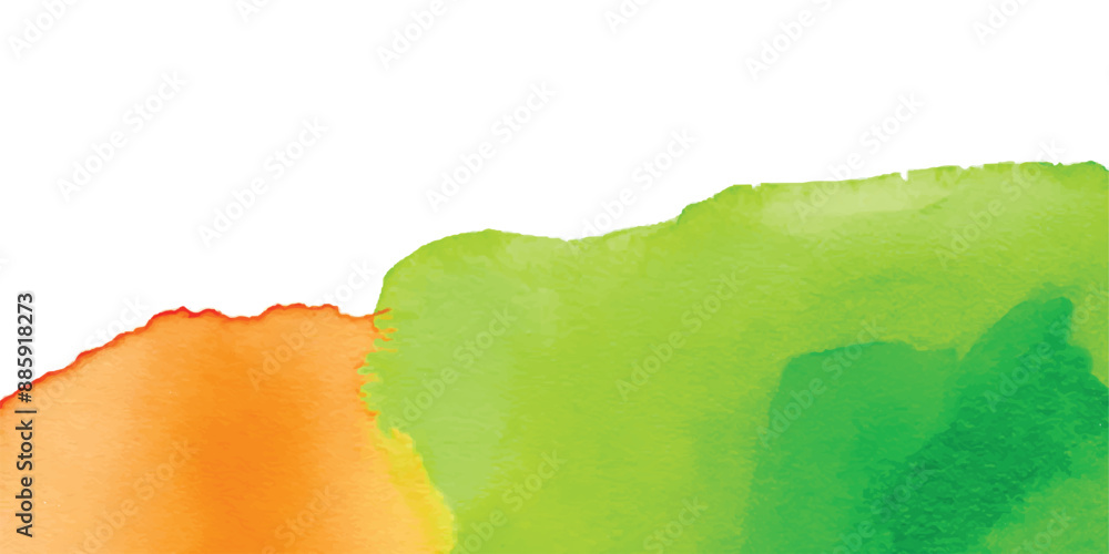 India flag tricolor, watercolor background vector file Stock Vector ...