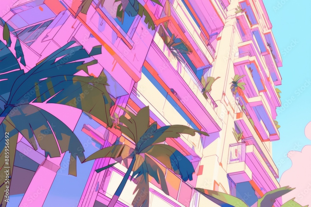 Stunning Architectural Background with Colorful and Aesthetic Designs ...