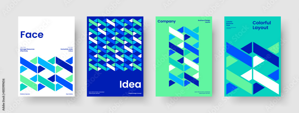 Abstract Book Cover Design. Creative Business Presentation Layout ...