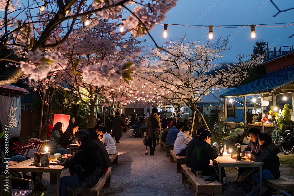 Hanami is a Japanese holiday that celebrates the arrival of spring and ...