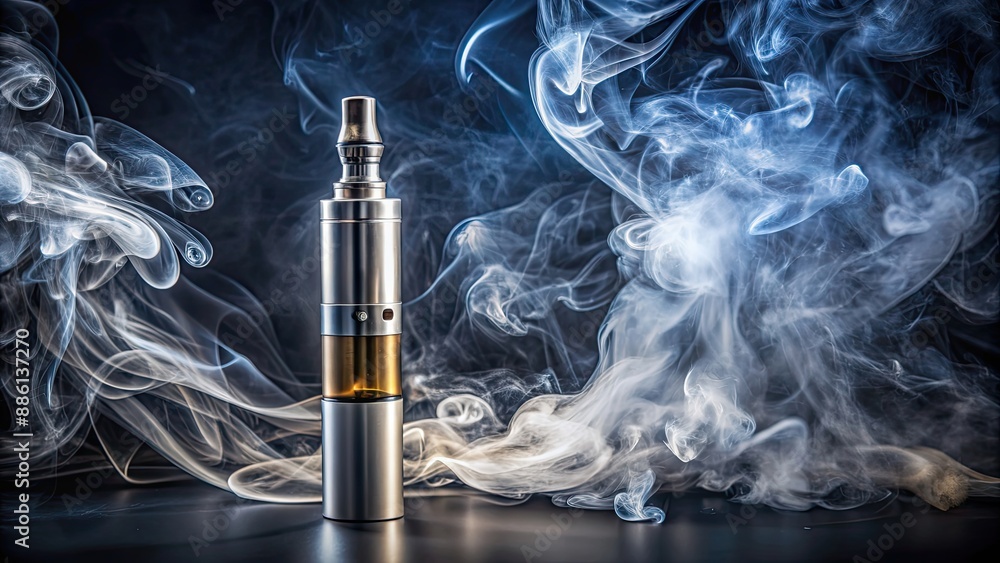 Vape and lit cigarette side by side wallpaper background, vape ...