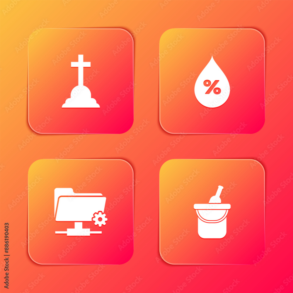 Set Tombstone with cross, Water drop percentage, FTP settings folder ...