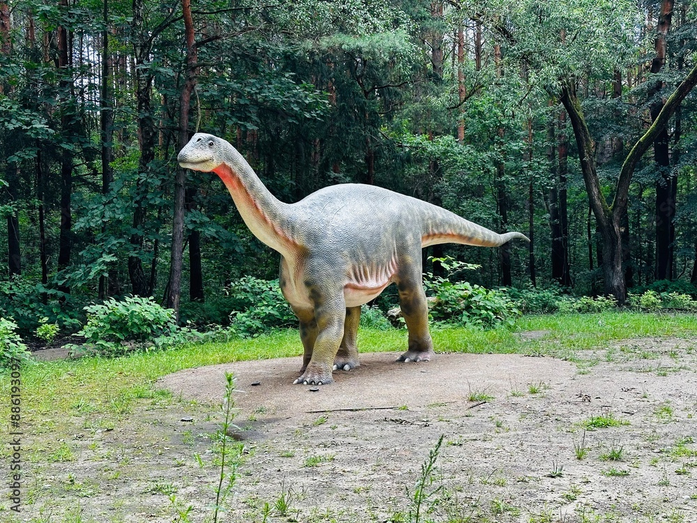 Vulcanodon dinosaur. Realistic figure of the Vulcanodon dinosaur in the ...