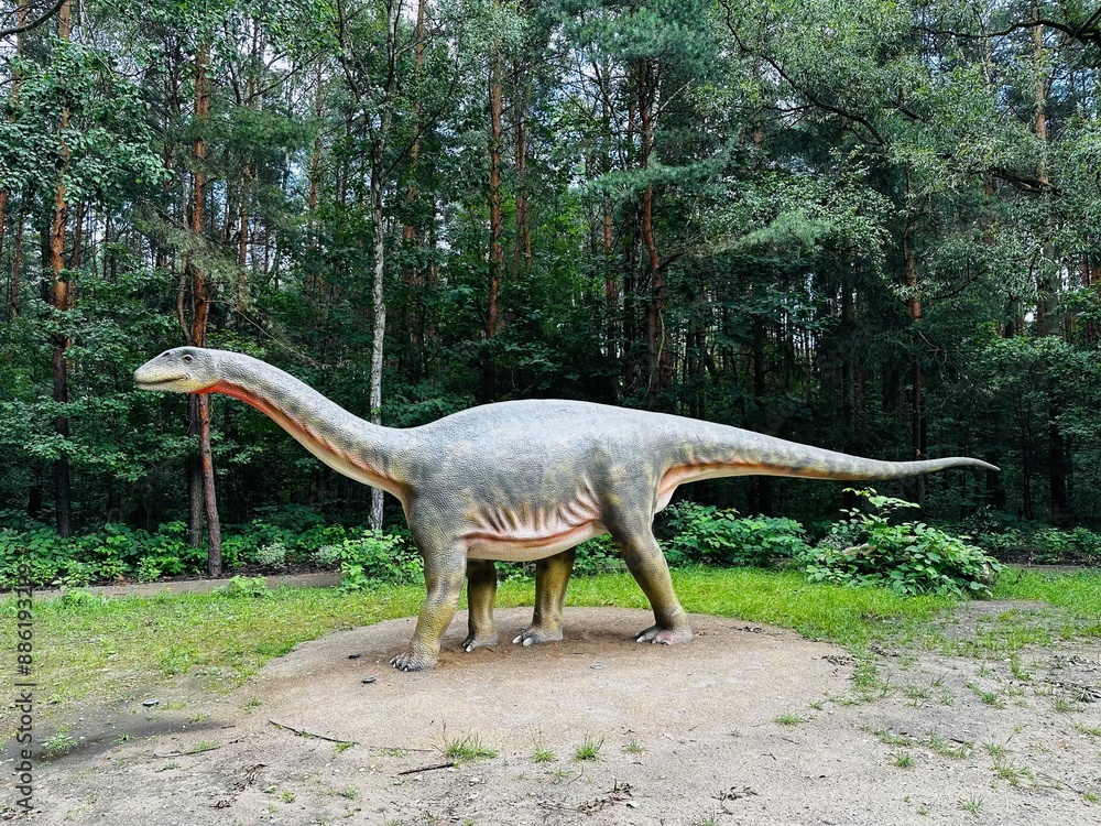 Vulcanodon dinosaur. Realistic figure of the Vulcanodon dinosaur in the ...