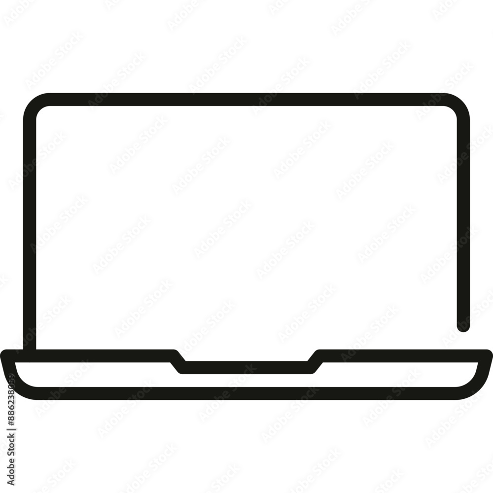 laptop, laptop icon, computer icon, notebook icon, laptop outline ...