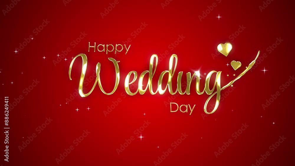 happy wedding day gold animated wedding greetings gold happy wedding ...