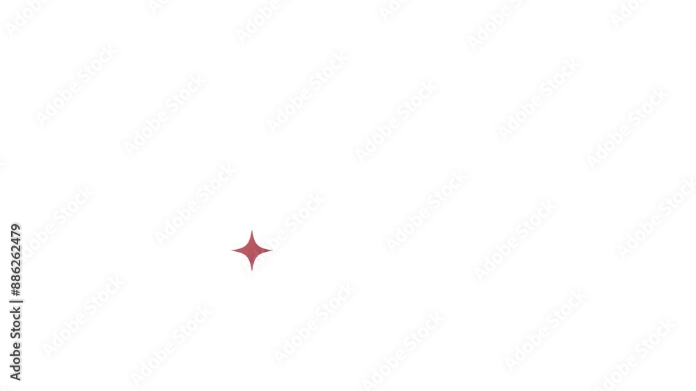 Gradient sparkling stars animation on a white background, creating a ...