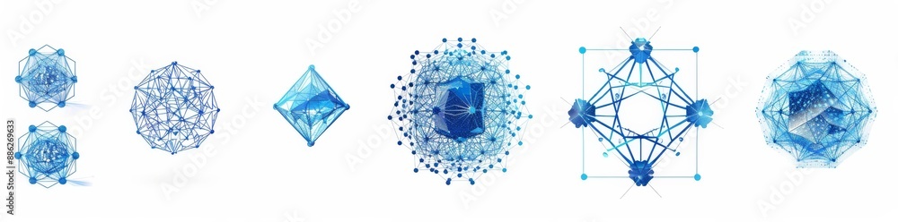 The neural network clipart collection contains symbols, logos, icons ...