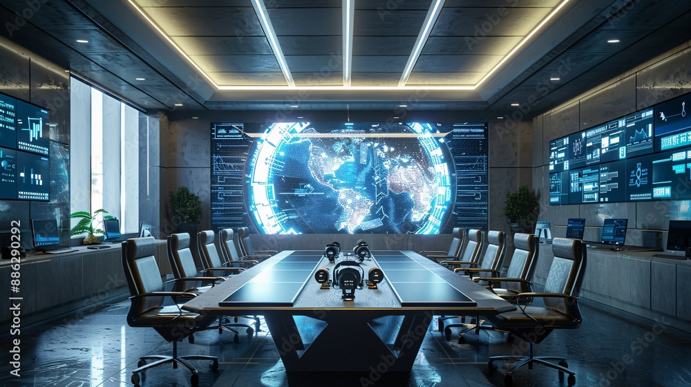 25. High-tech war room setting for digital crisis management and brand ...