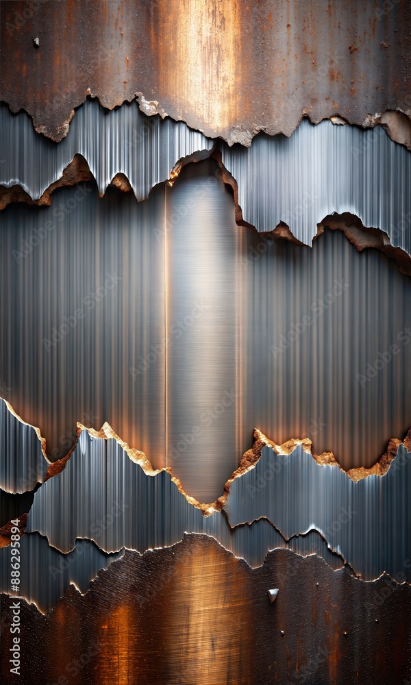 High Resolution Iron Sheet Ripped Texture with Intricate Details and ...