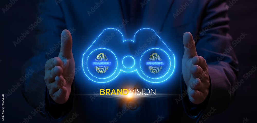 Branding vision concept. Marketing and brand management. Marketing ...