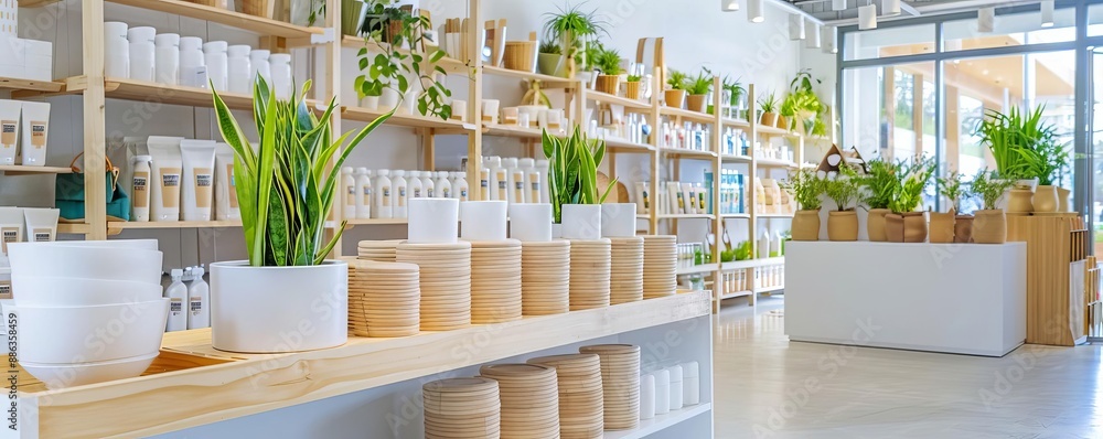 Eco-friendly store selling products made from recycled materials ...