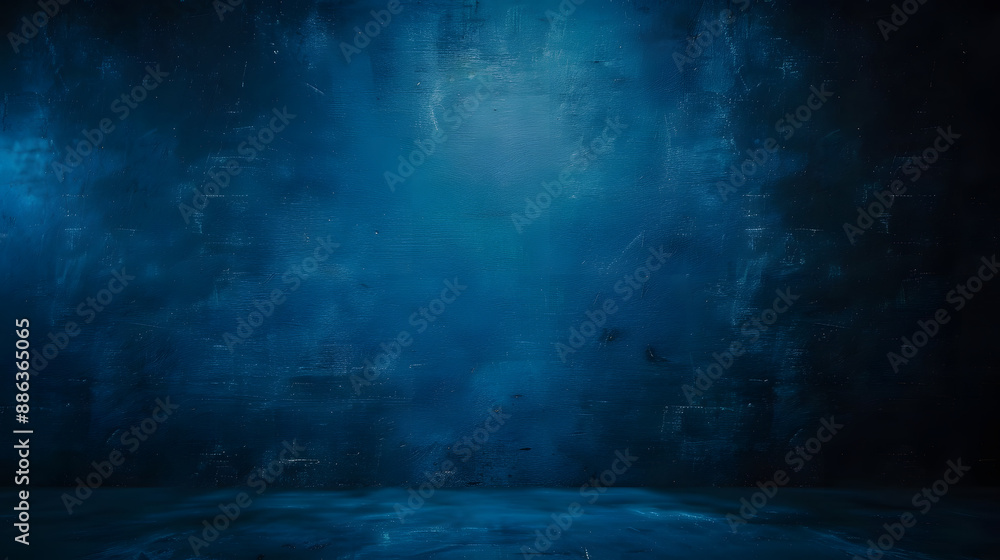 dark blue background texture with black vignette in old vintage ...