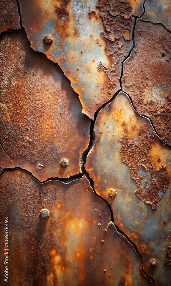 High Resolution Iron Cracked Texture with Intricate Details and Natural ...