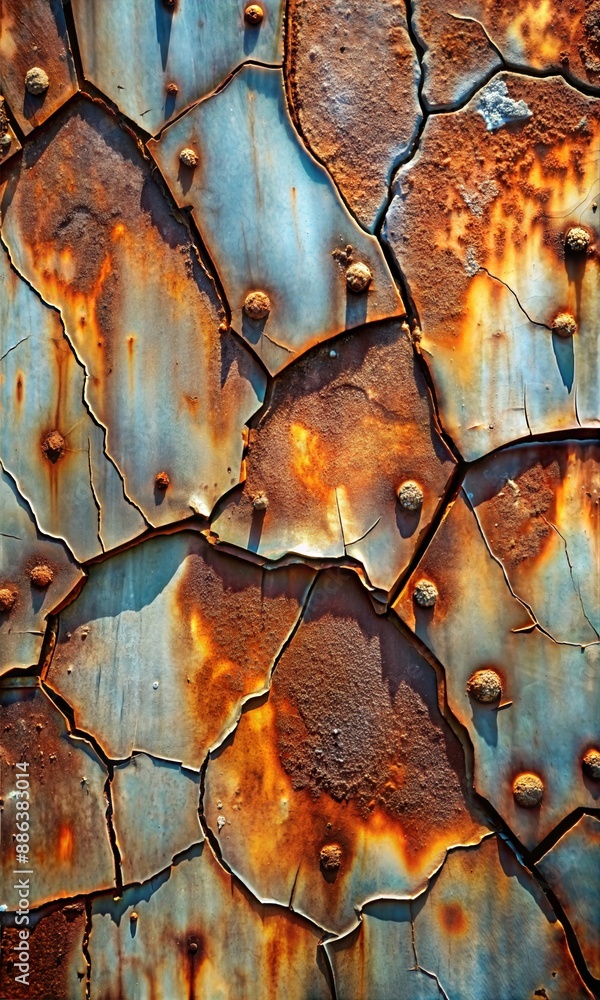 High Resolution Iron Cracked Texture with Intricate Details and Natural ...