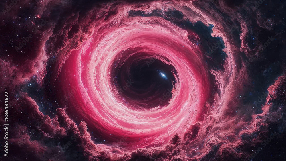 Captivating astrophotography of a spiral galaxy vortex featuring ...