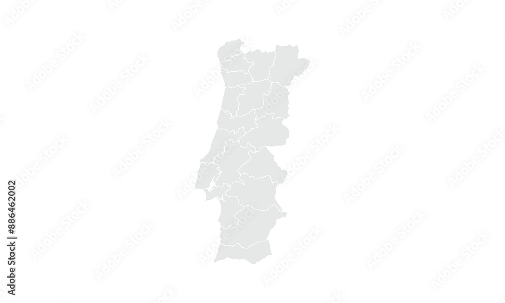 Portugal map Grayscale,isolated on white background for website layouts ...