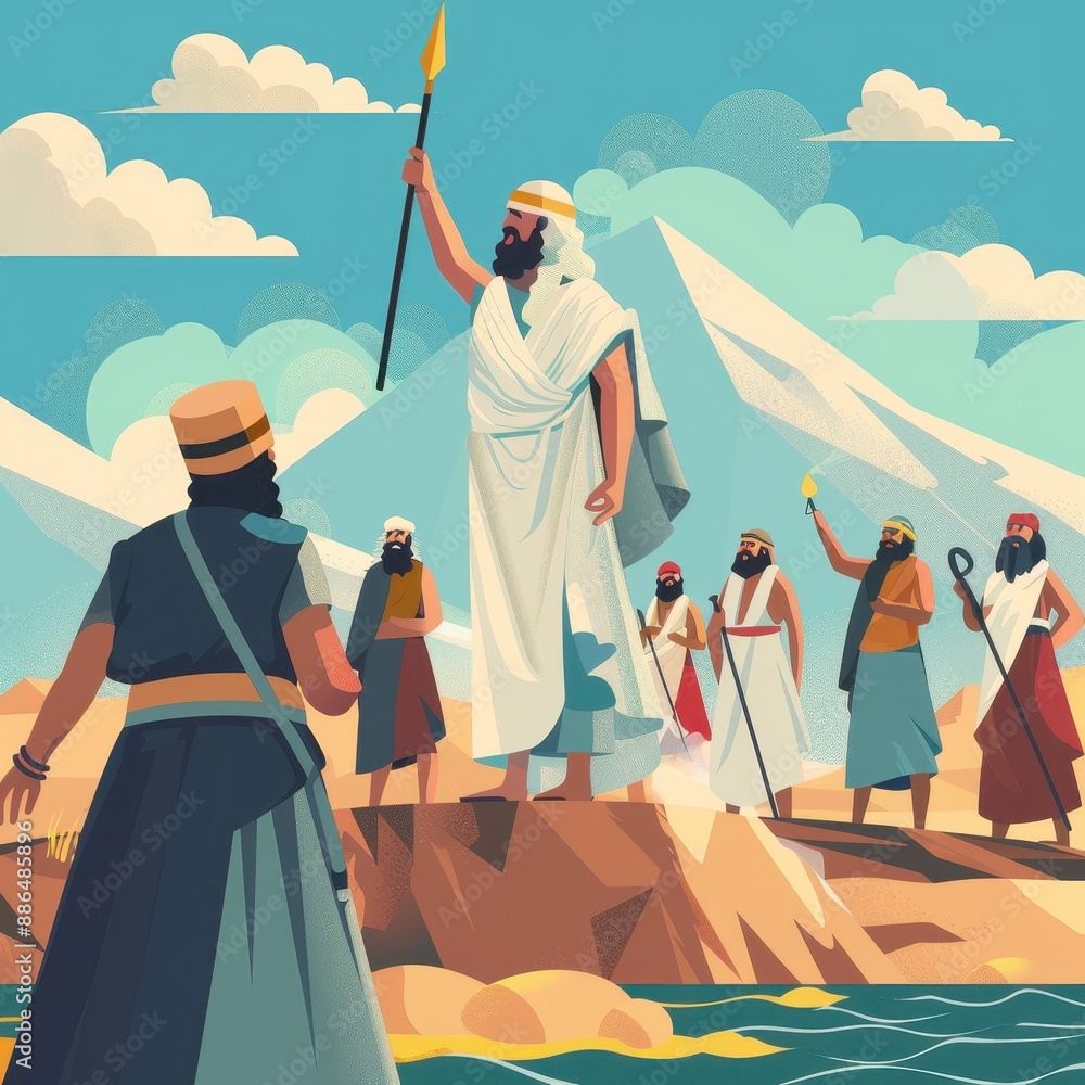 Exodus : God promising to strike Egypt with plagues, Exodus narrative ...
