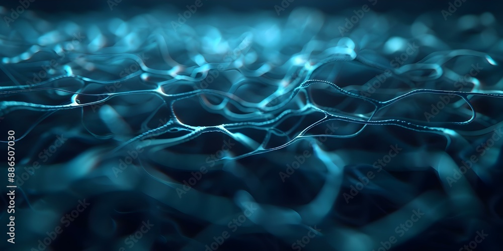 Neurotech-themed 4K Loop Background for Brain Visualization. Concept ...
