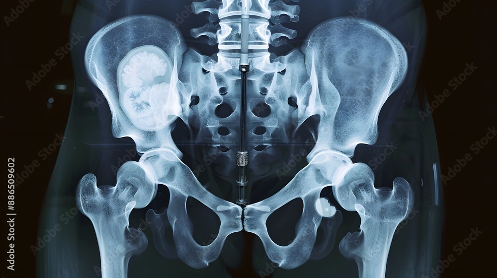X Ray Of A Hip Replacement X Ray Image Of A Human Hip With A 1119