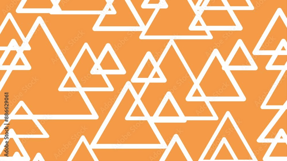 Animated of triangular outline pattern background with a nice spot ...