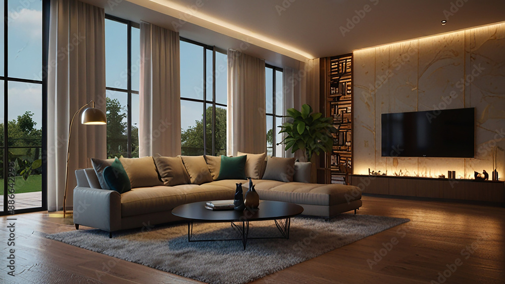 Versatile Living Room Design: A Multi-View Ultra Rendered Interior by ...