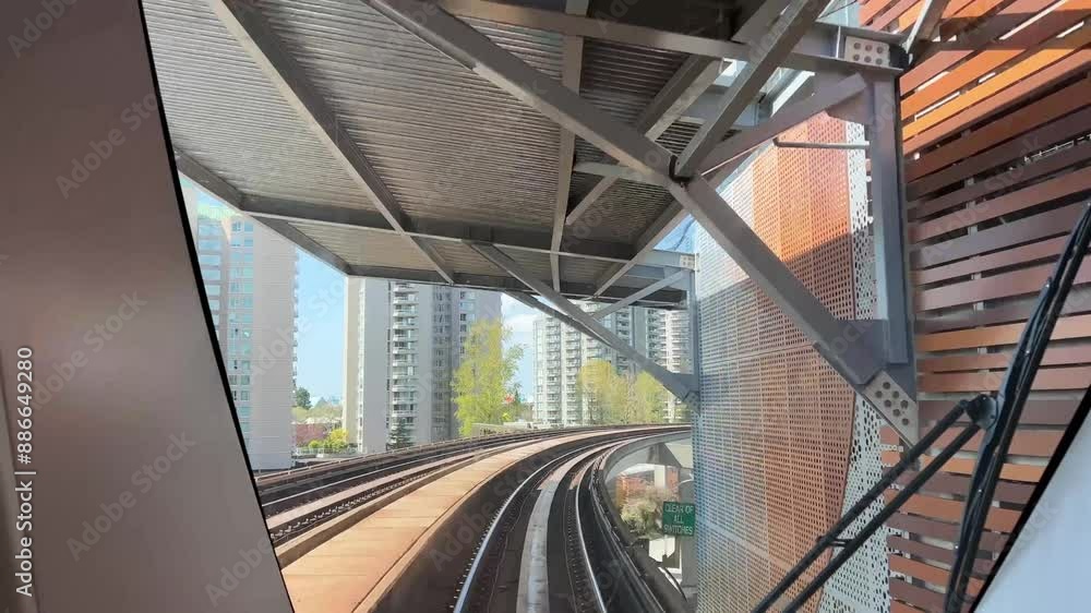 SkyTrain, light and fully automatic transit metro system has 69 km of ...