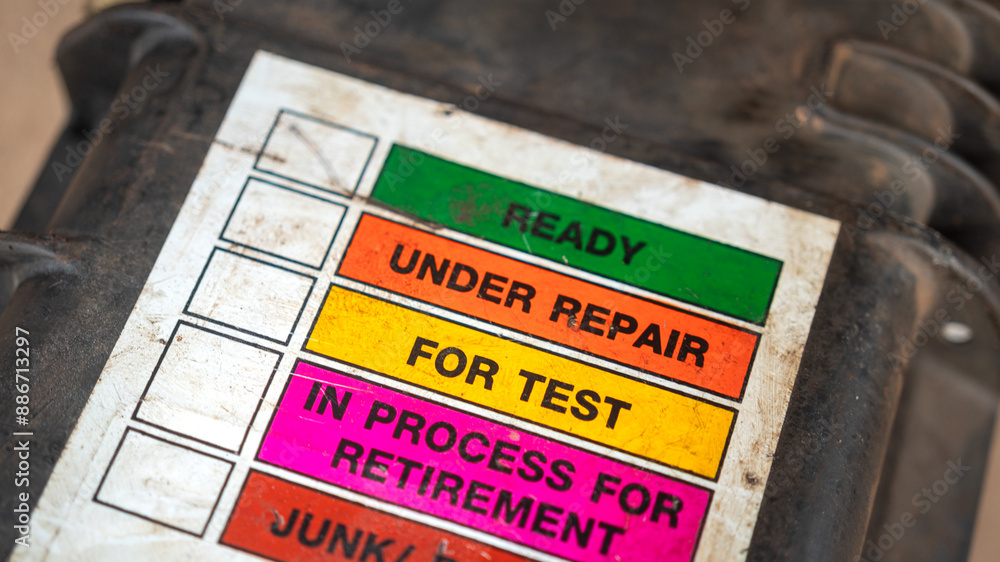 Tool and equipment inspection checklist that installed toolbox, it use ...