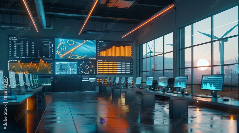 Powering the Future CuttingEdge Renewable Energy Control Room with Wind ...
