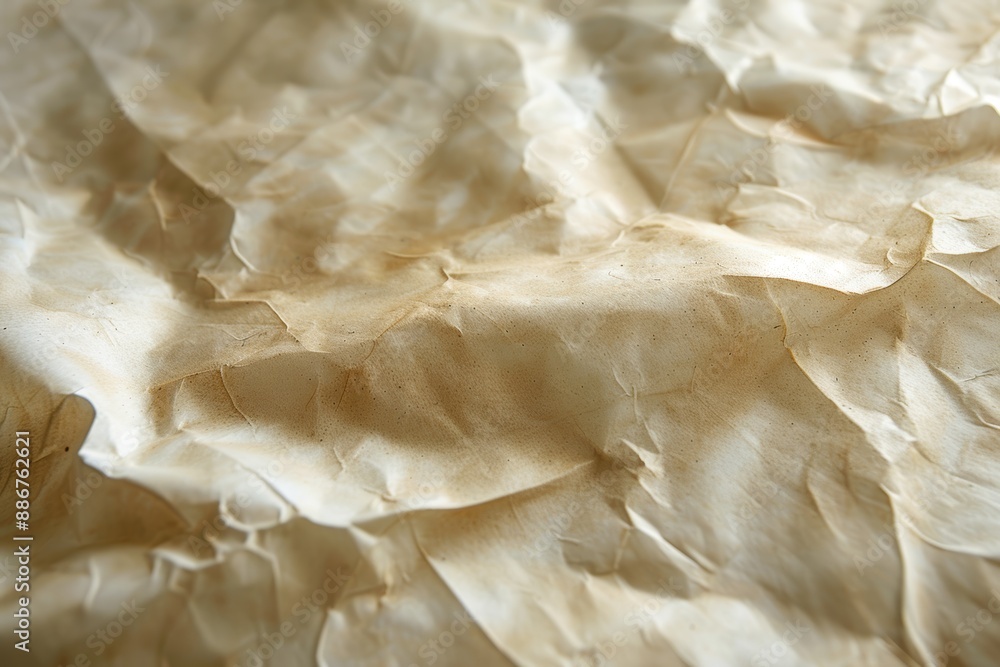 13 Parchment paper, view from the top, smooth surface, evenly, no ...