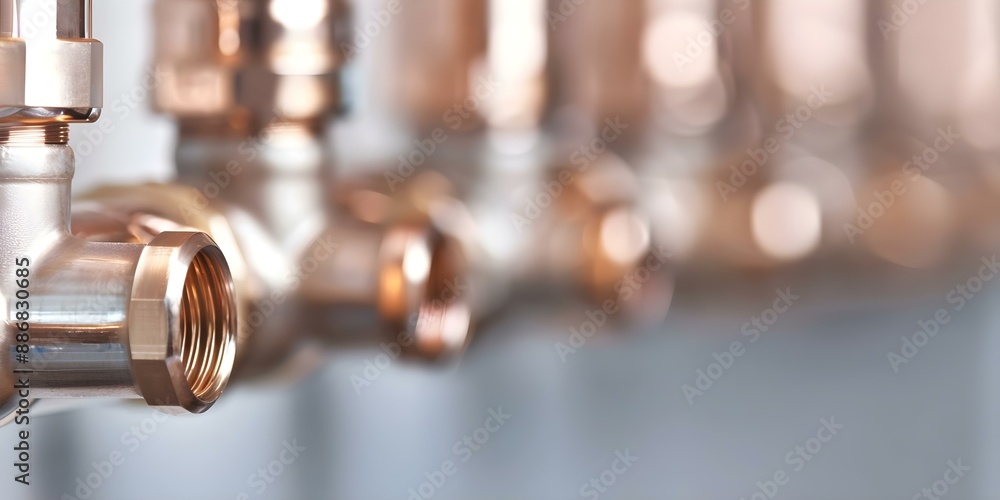 Copper Piping Essential for Heating and Plumbing Systems for Water or ...