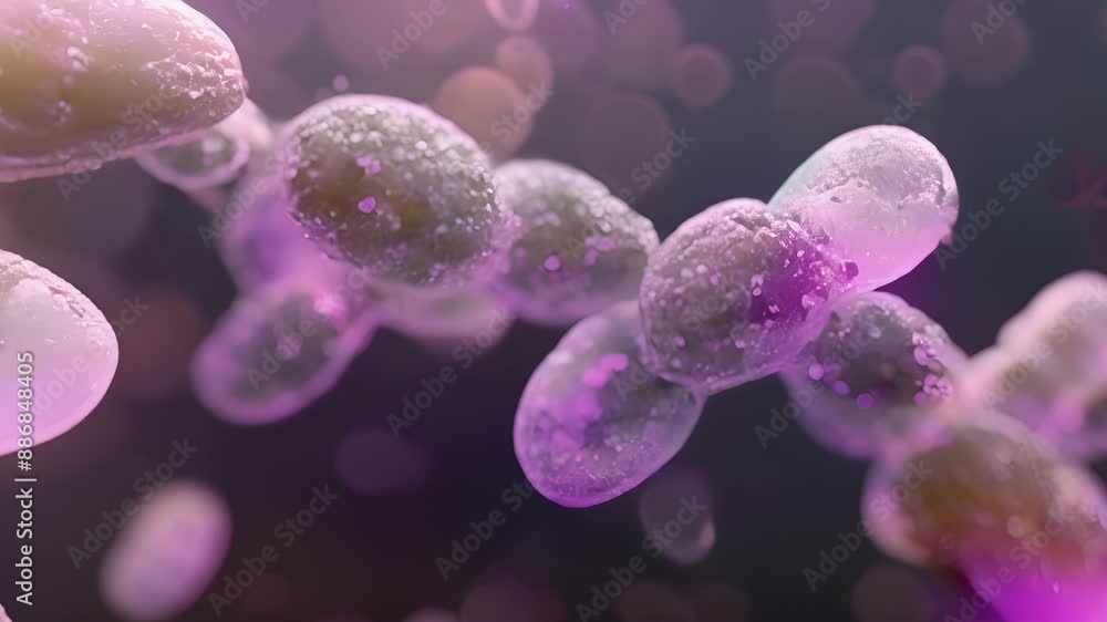 Microscopic depiction of a chromosome during mitosis with clearly ...