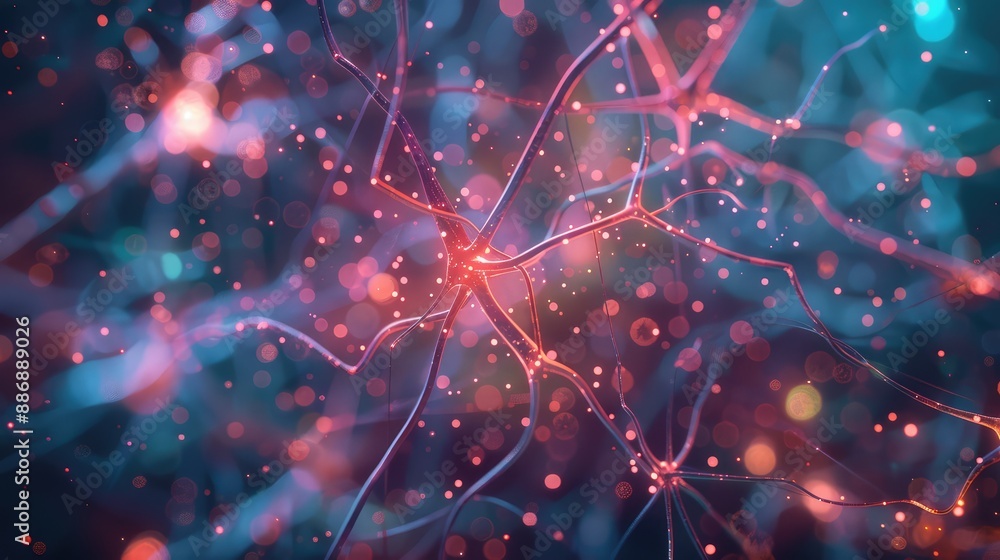 artificial intelligence and neural networks conceptually represented ...