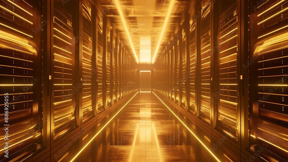 Gold abstract cyberspace art, spiritual, money, inspiration, artificial ...