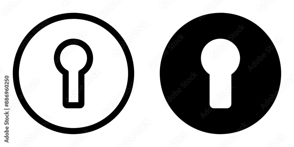 ofvs636 OutlineFilledVectorSign ofvs - key hole vector icon . keyhole ...