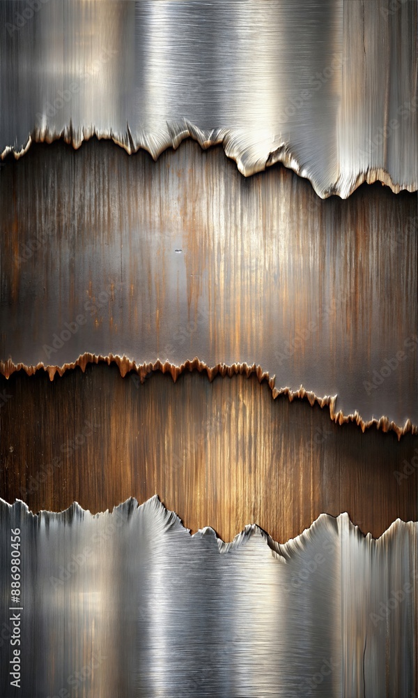 High Resolution Iron Ripped Texture Frame with Intricate Details and ...