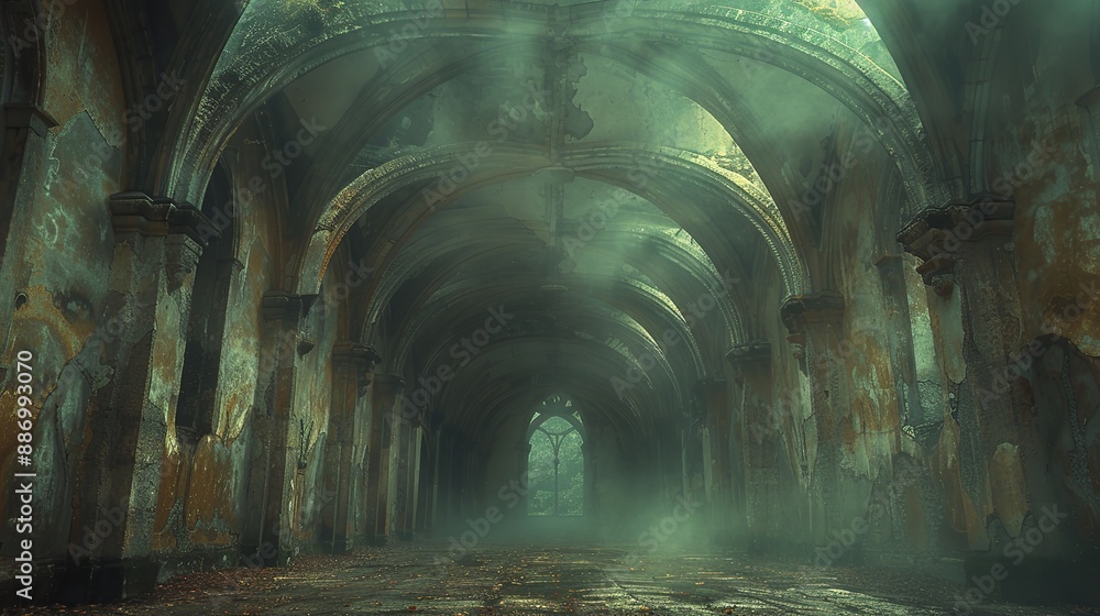 Within the sacred walls of a Gothic cathedral, the architecture murmurs ...