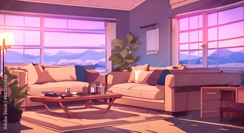 Ending Soon title screen overlay loop animated virtual backgrounds cozy ...