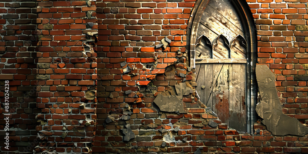 Separation of Church and State: A crumbled brick wall, once separating ...