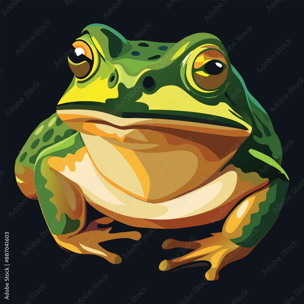 American bullfrog vector clipart for printable digital graphics and ...