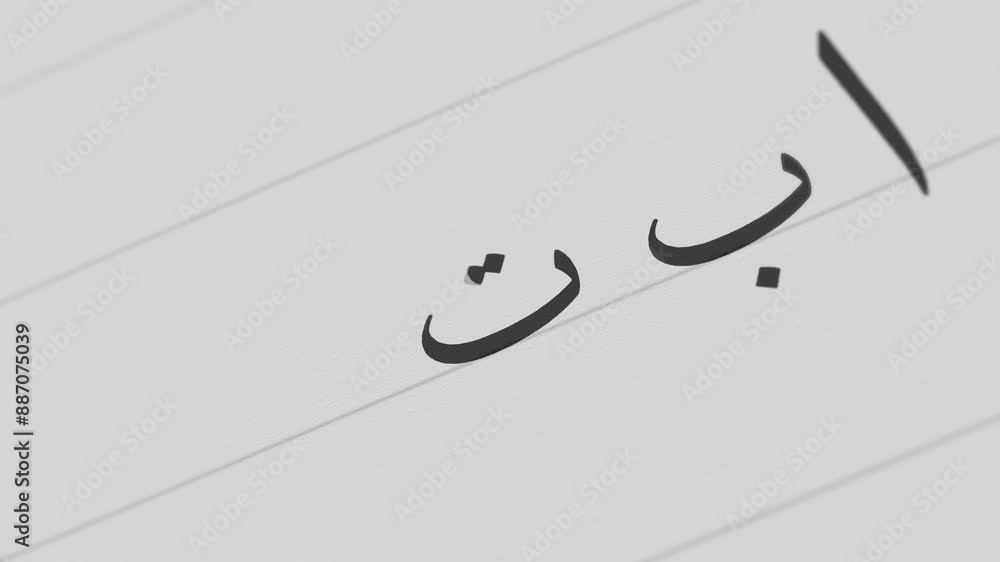 Arabic alphabet animation: How to write Arabic language letters in ...