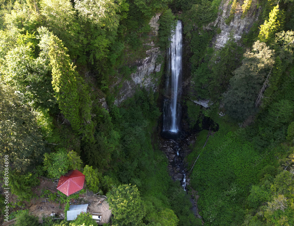 Maral Waterfall, located in Borcka, Artvin, Turkey, is one of the ...