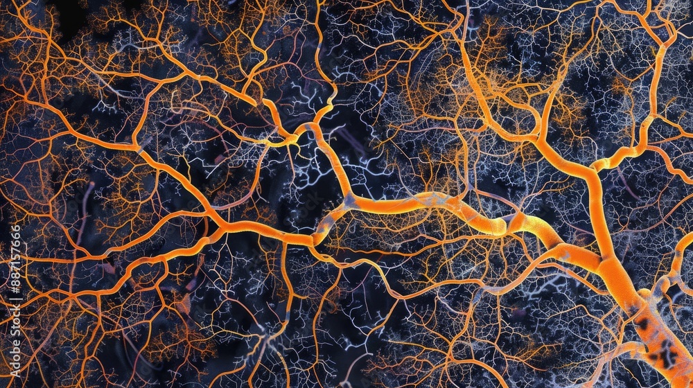 Cerebral cortex light micrograph Protoplasmic astrocytes of the grey ...