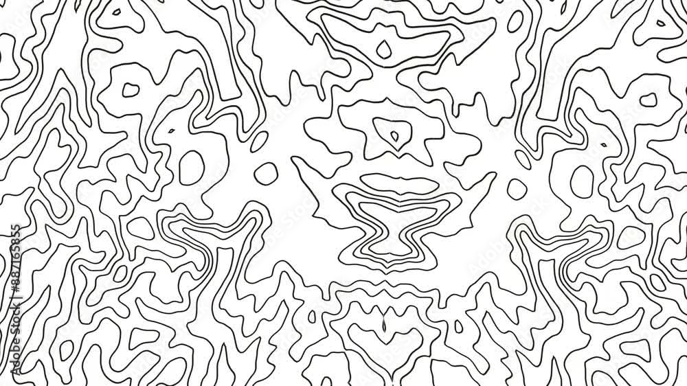 contours Geographic mountain topography vector illustration ...