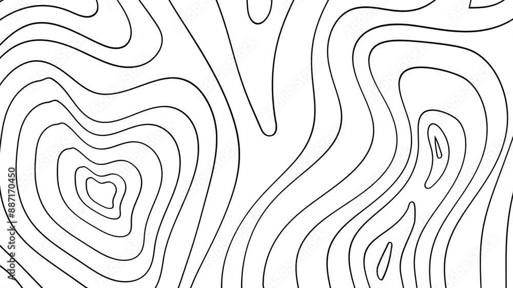 contours Geographic mountain topography vector illustration ...