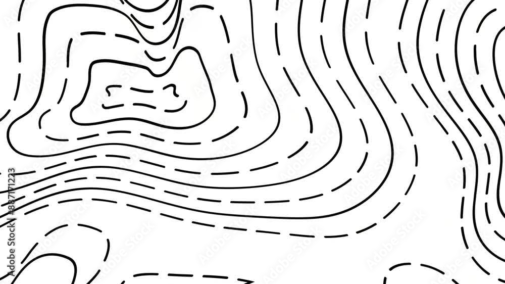 contours Geographic mountain topography vector illustration ...