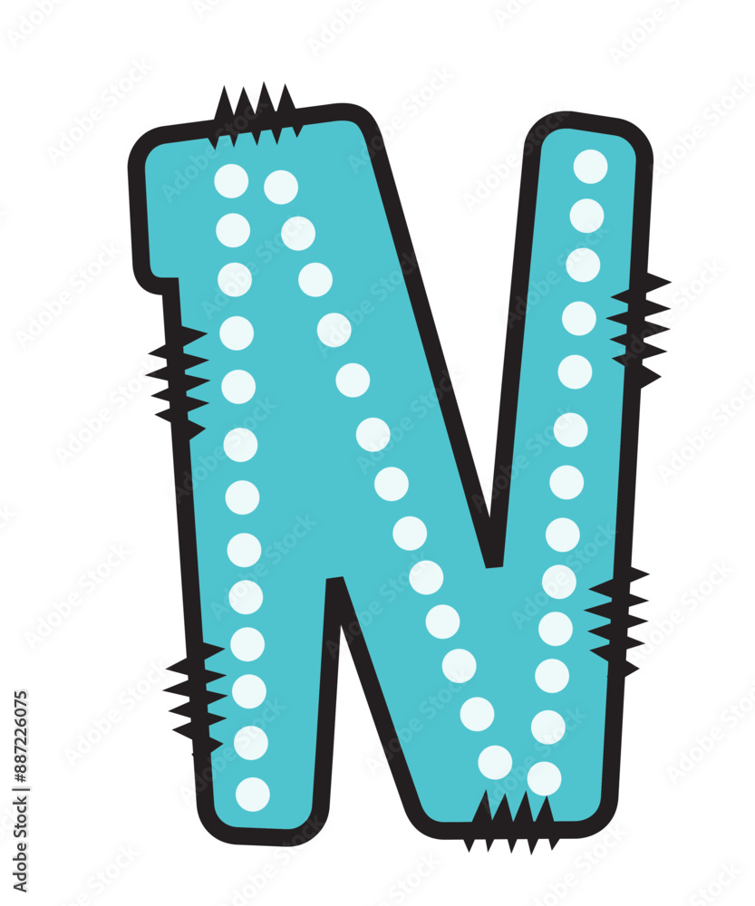 Dalmatian Dots Doodle Bright Alphabet Letters font svg png, Dalmatian ...